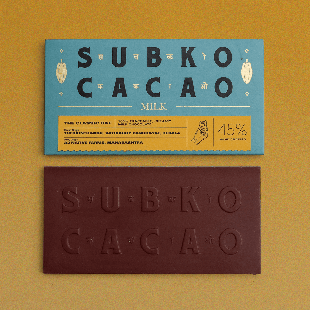 Dark/Milk/White Series: The Classic One (45% Milk) – Subko Coffee Roasters